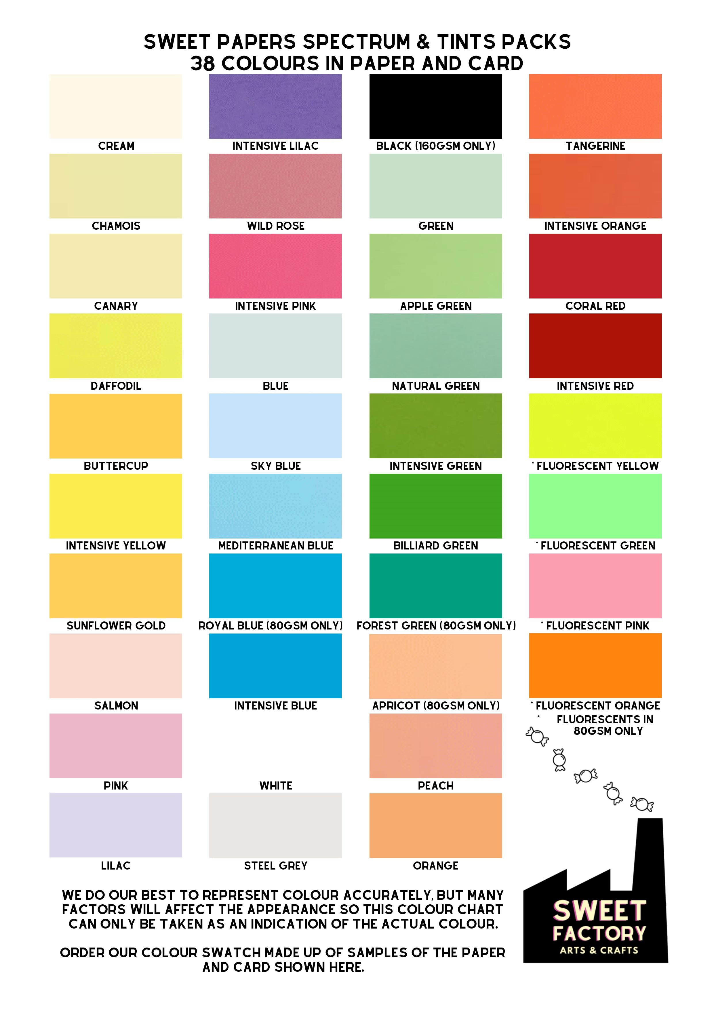 A4 Coloured Paper • 500 Sheet Full Ream – Sweet Factory Arts & Crafts